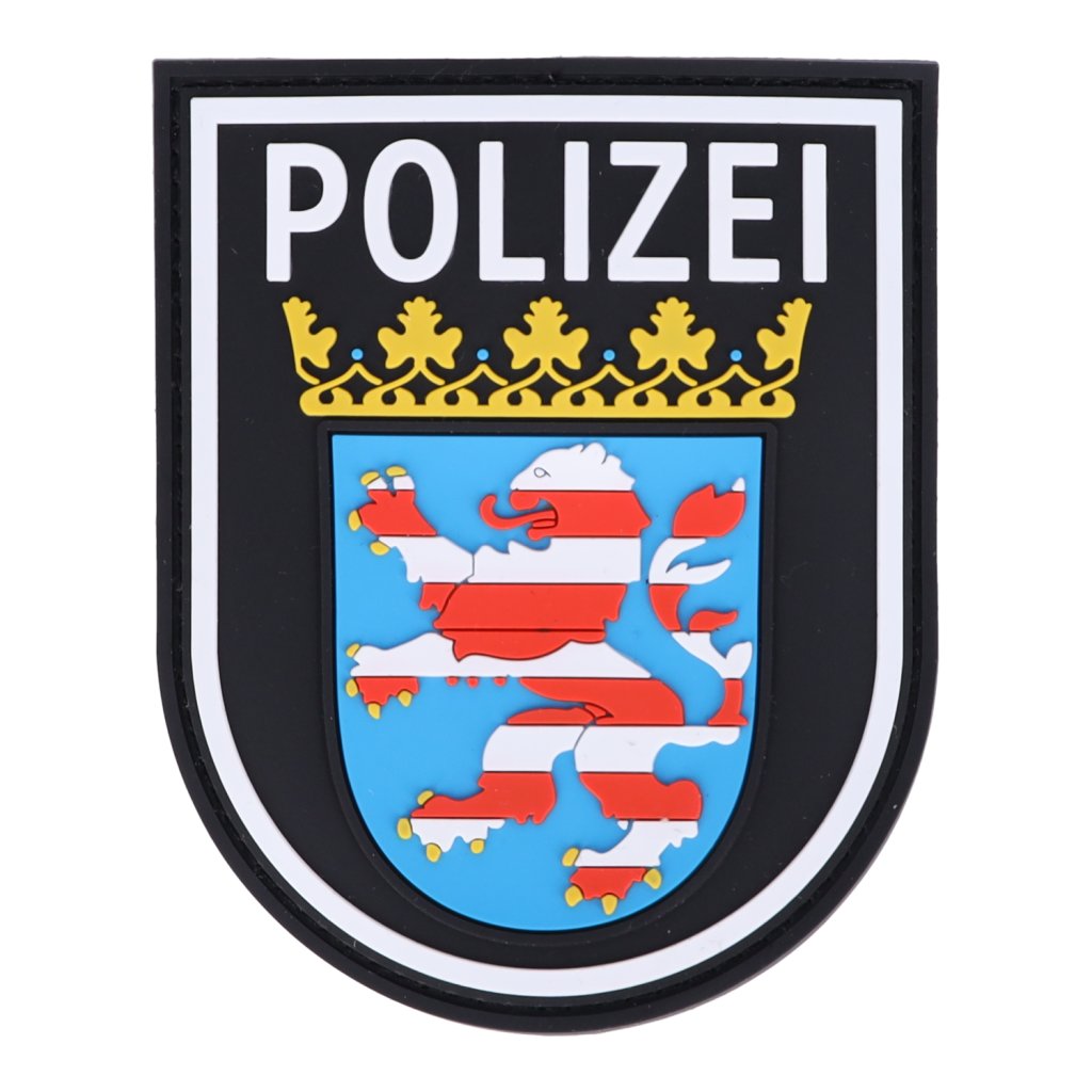 Rubberpatch Polizei Hessen - farbig, 6,00