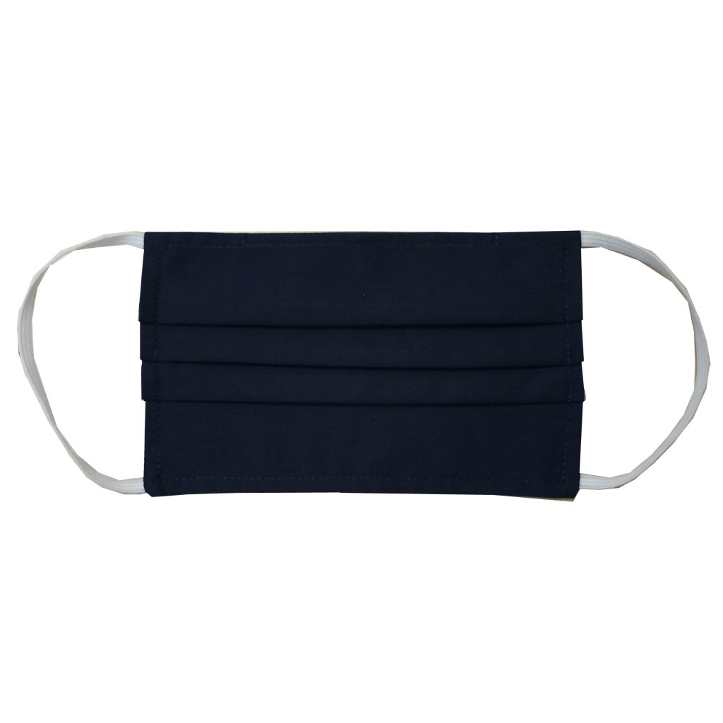 Mund-Nasen-Maske textil farbig dunkelblau, 10,00