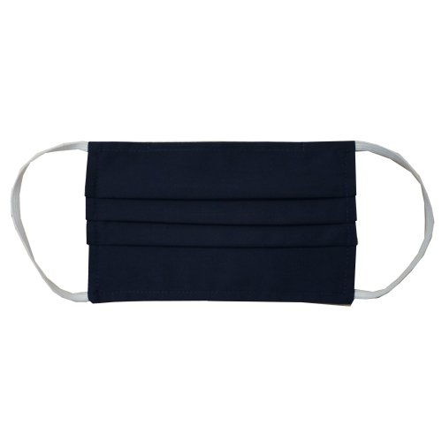 Mund-Nasen-Maske textil farbig dunkelblau, 10,00