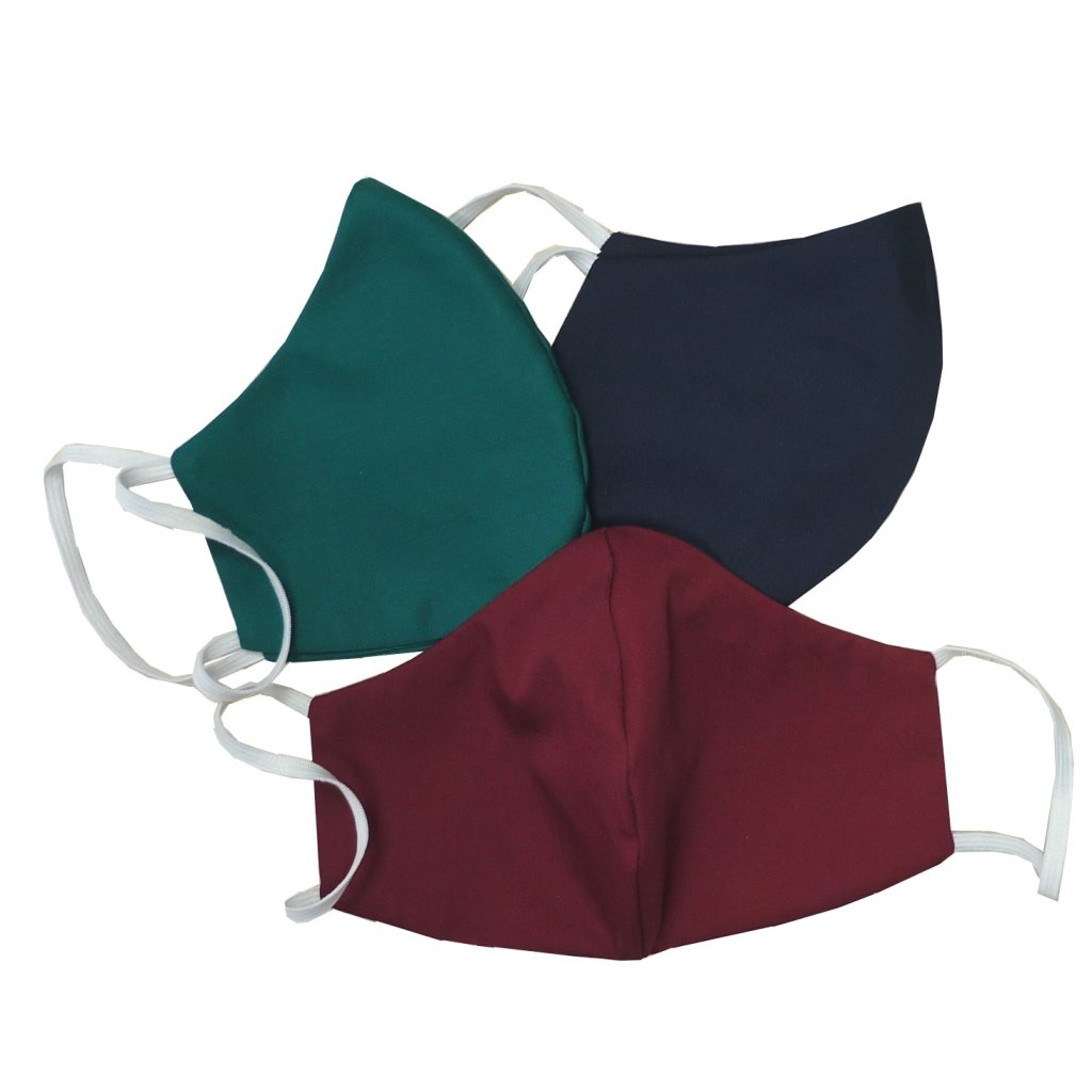 Mehrweg Mund-Nasen-Maske Modell 2 textil farbig, 9,00