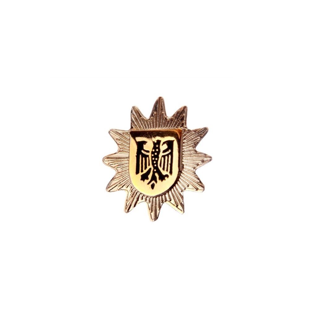 Pin Polizeistern Bundespolizei silber, 4,00
